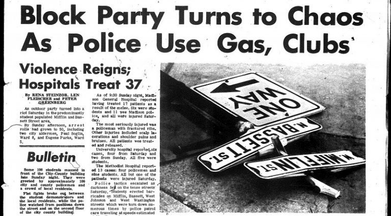 The First Mifflin Street Block Party Was a Riot. Literally. | Madison365